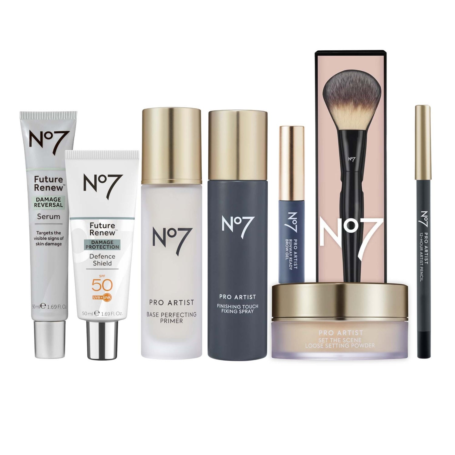 Pro Artist Essentials Collection 8 Piece Bundle | No7