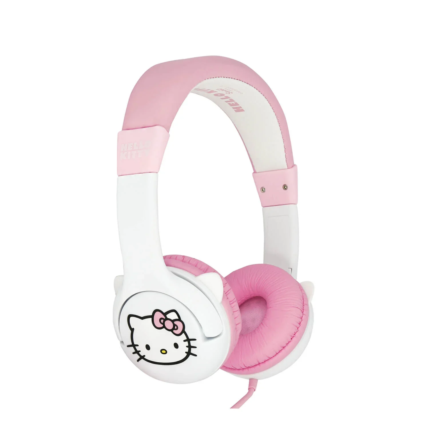 HELLO KITTY MOULDED WHITE/PINK CHILDRENS HEADPHONES Gifts | Zavvi Australia