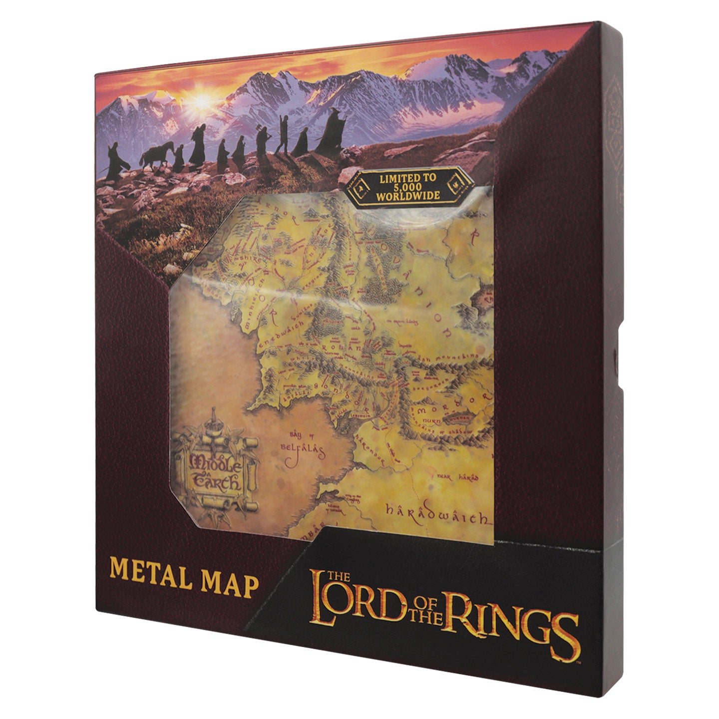 The Lord of the Rings Metal Map Merchandise - Zavvi UK