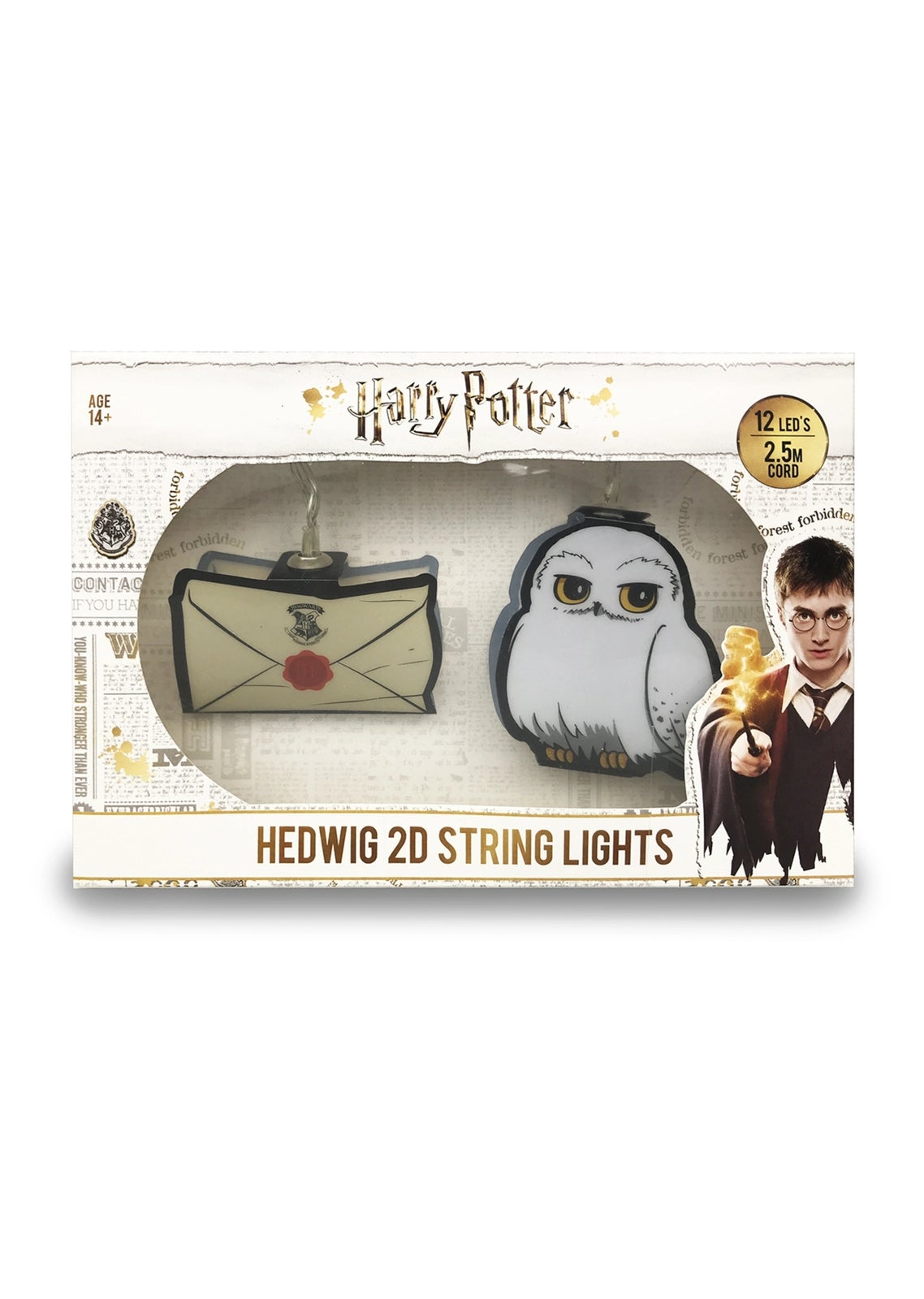 Harry Potter: Hedwig & Letter of Acceptance 2D String Lights Gifts ...