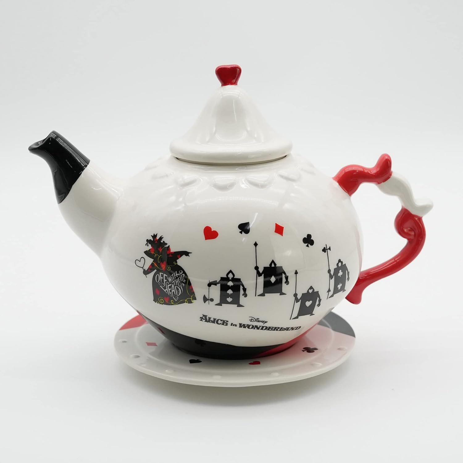 Disney Alice in Wonderland Queen of Hearts Ceramic Premium Teapot Gifts ...