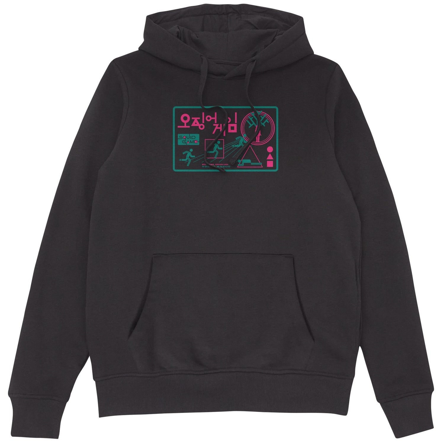 Squid Game Red Light Green Light Hoodie - Black Clothing - Zavvi UK