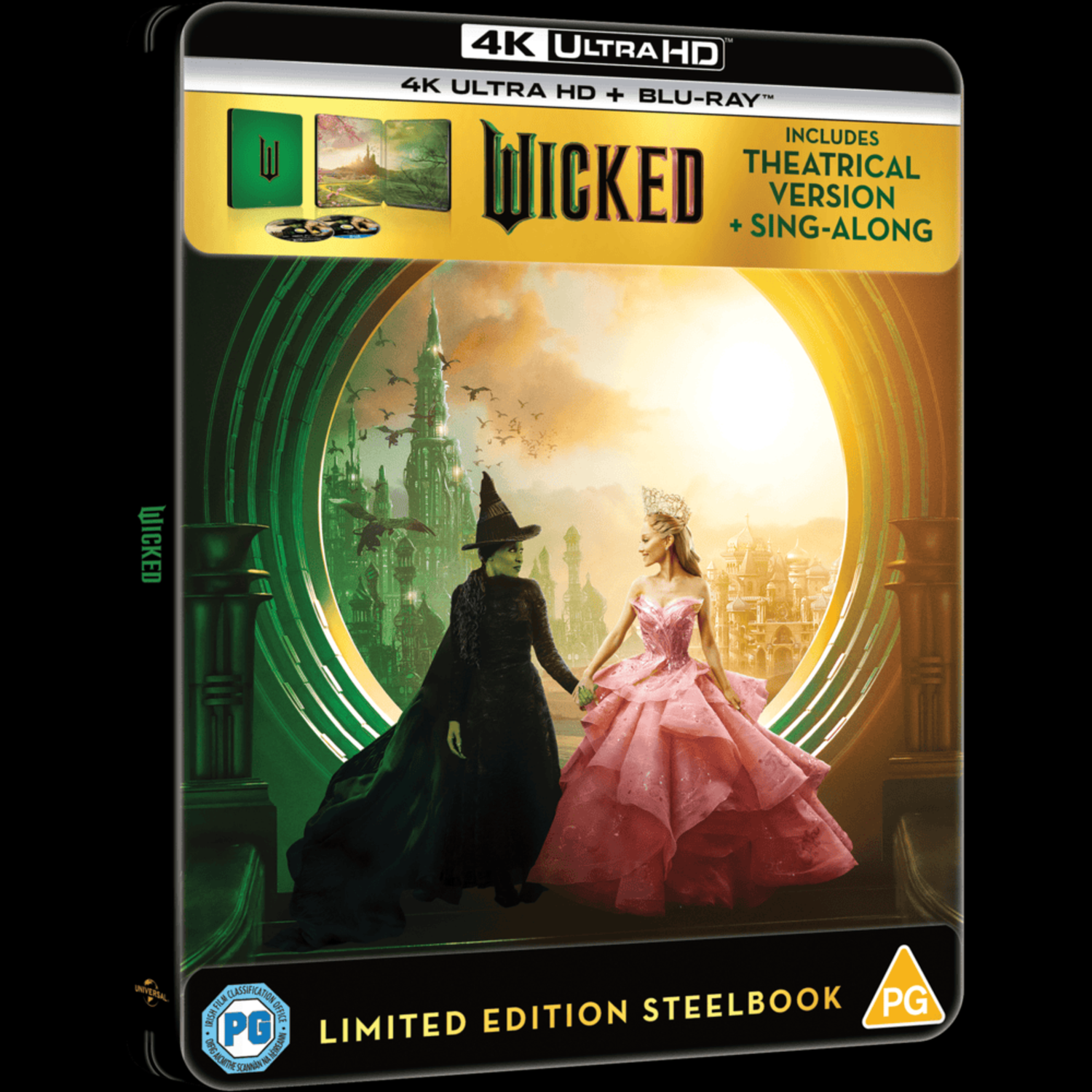 Wicked 4K Ultra HD & Blu-Ray Steelbook 4K - Zavvi US