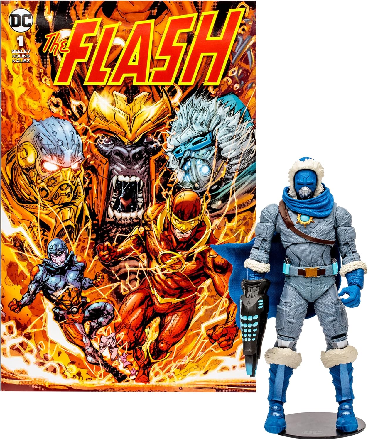 McFarlane DC DIRECT 7IN FIGURE WITH COMIC - THE FLASH WV2 - CAPTAIN ...