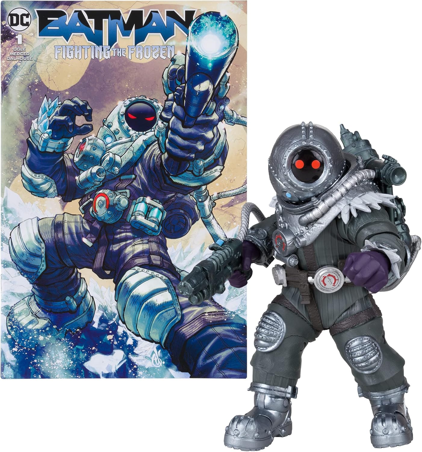 DC DIRECT 7IN FIGURE WITH COMIC - BATMAN WV4 - MR FREEZE Merchandise ...