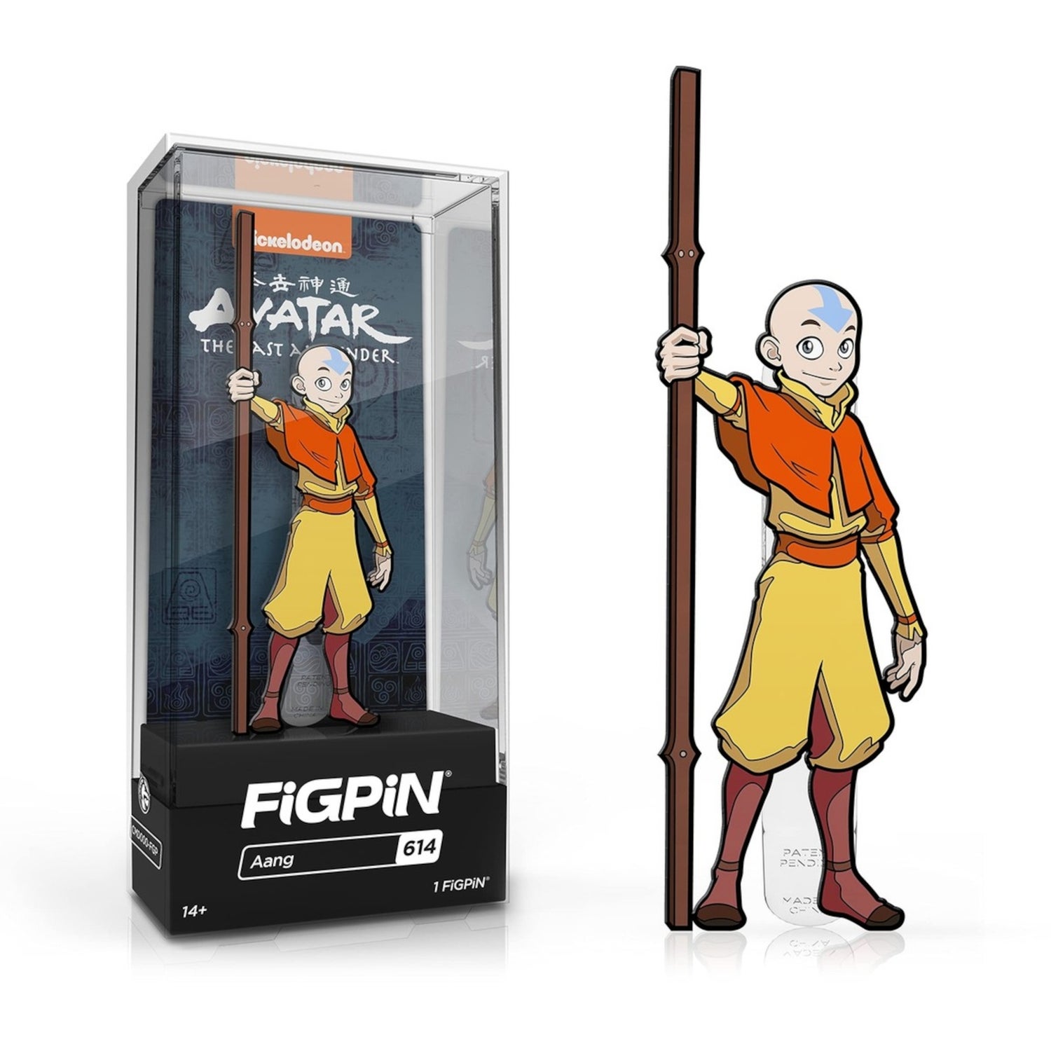 FiGPiN Avatar The Last Airbender Aang 3" Enamel Pin #615 Merchandise - Zavvi UK