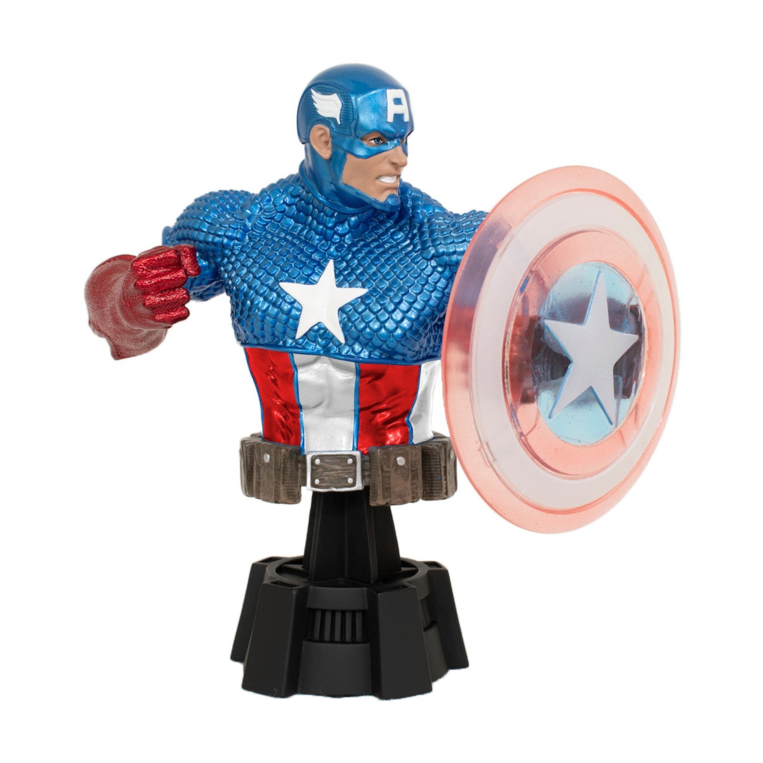 Diamond Select Marvel Comics Captain America (Holo Shield) 1/7th Scale ...
