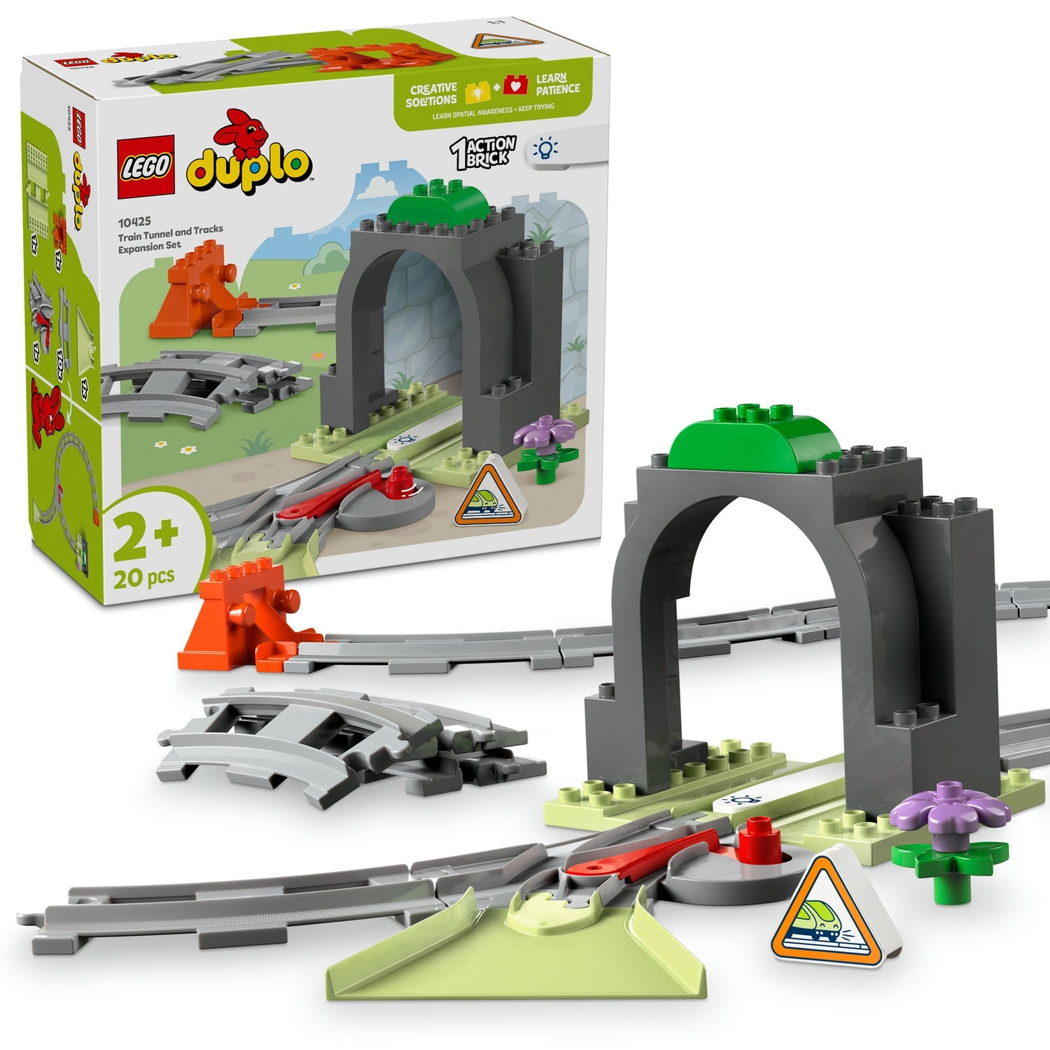 LEGO DUPLO Train Tunnel and Tracks Expansion Set Toy 10425 Toys - Zavvi UK