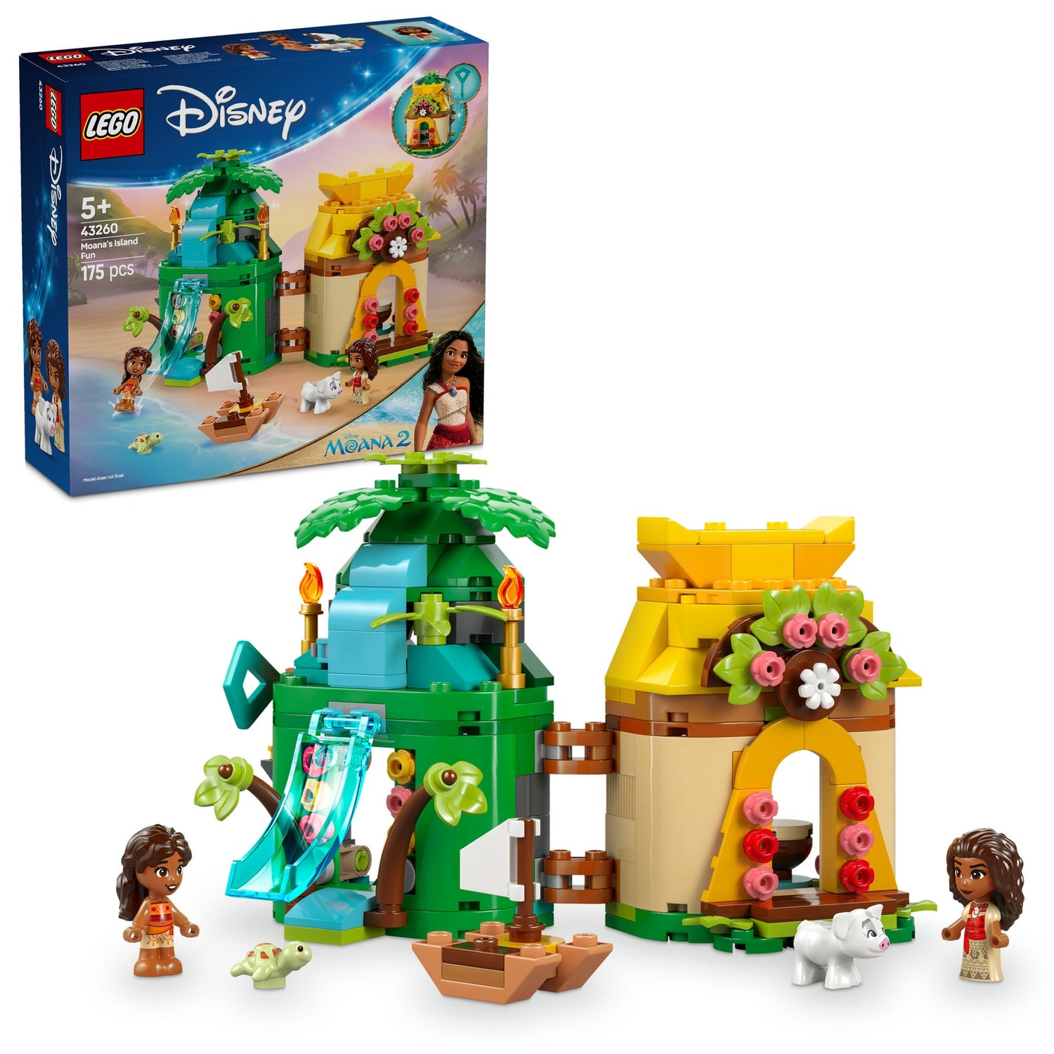 LEGO ǀ Disney Princess Moana’s Island Fun Building Toy 43260 Toys ...