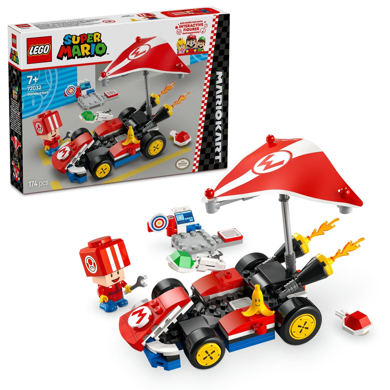 LEGO Super Mario: Mario Kart – Standard Kart Toy Set 72032 Toys - Zavvi UK