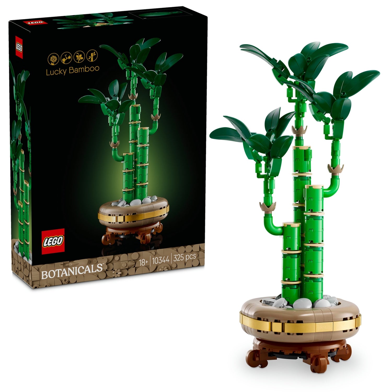 LEGO® Botanicals Lucky Bamboo Indoor Plant Decor, Gift for Women, Men ...