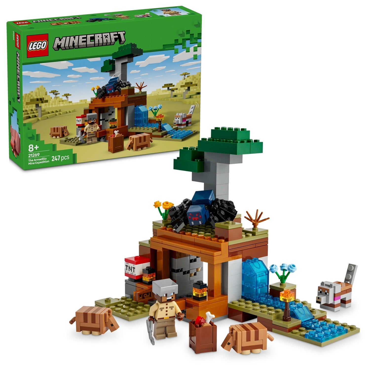 LEGO Minecraft The Armadillo Mine Expedition Toy Set 21269 Toys - Zavvi UK