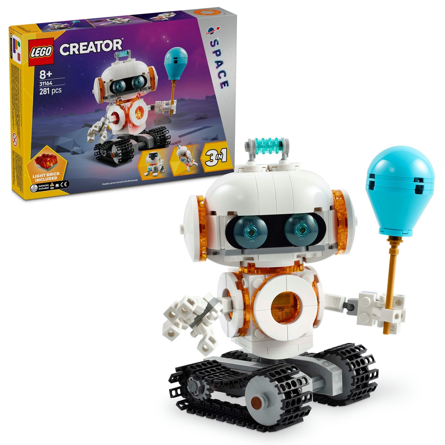 LEGO Creator 3in1 Space Robot Toy, Kids' Building Set 31164 Toys - Zavvi UK