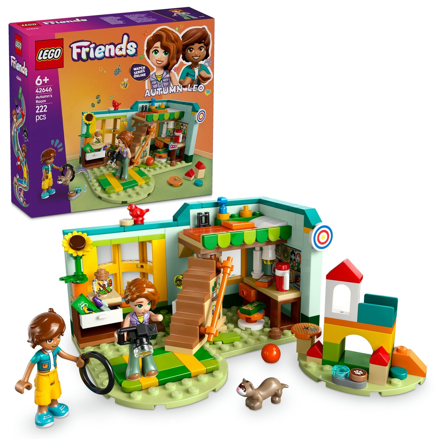 LEGO® Friends Autumn’s Room Pretend-Play Toy Building Set 42646 Toys ...