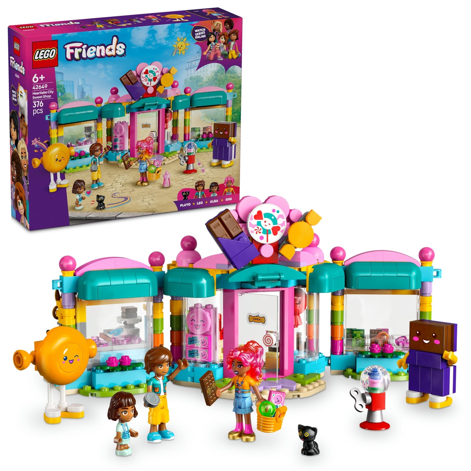 LEGO® Friends Heartlake City Sweet Shop Pretend-Play Set, Role-Play Toy ...
