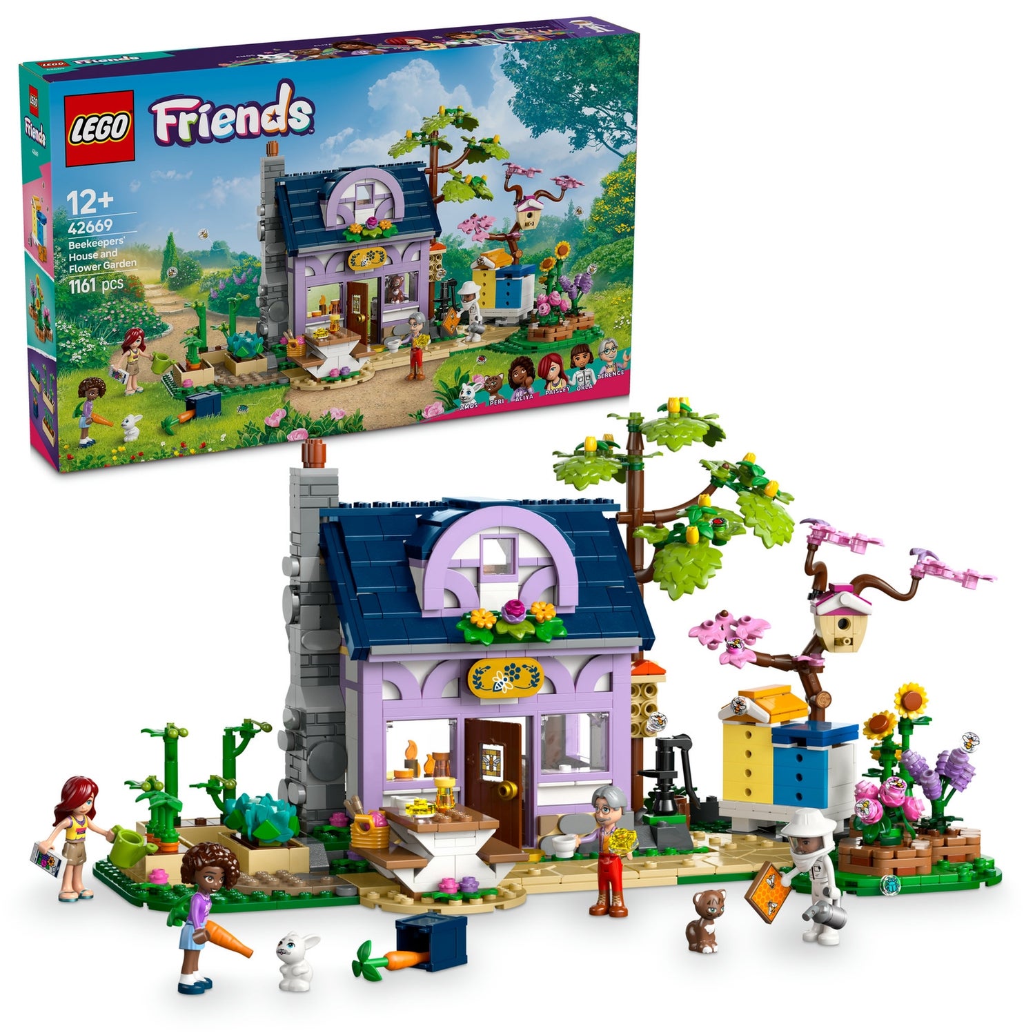 LEGO® Friends Beekeepers’ House and Flower Garden Building Kit 42669 ...