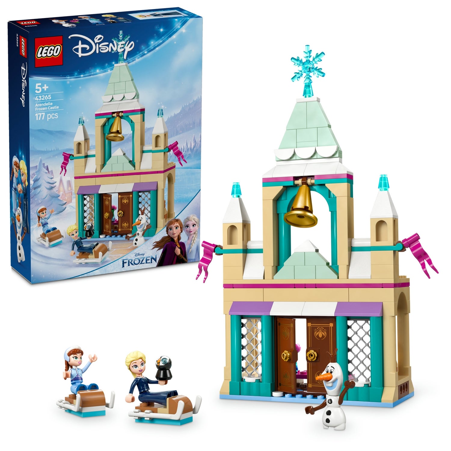 LEGO ǀ Disney Arendelle Frozen Castle Building Toy Set 43265 Toys ...