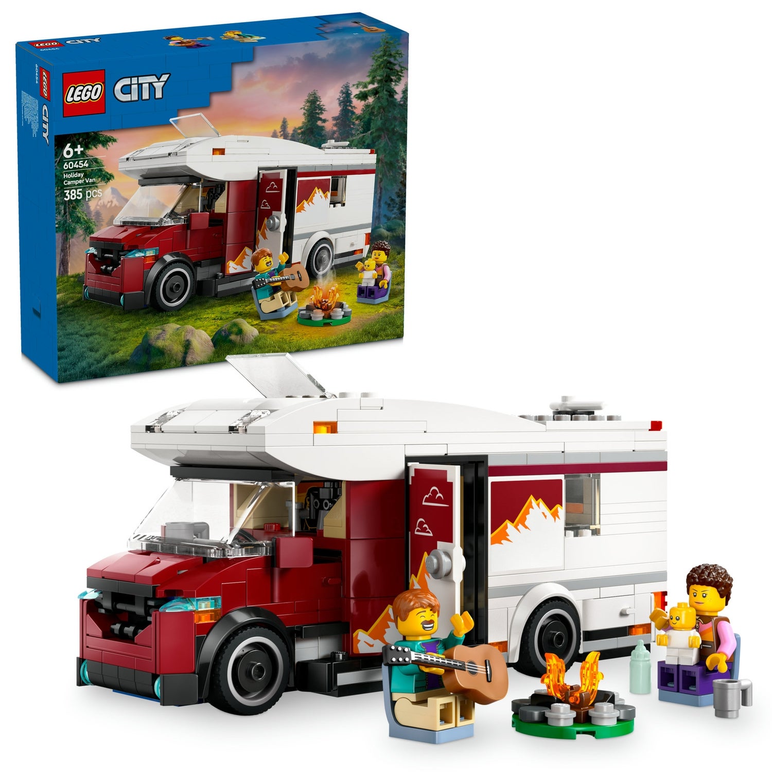 LEGO City Holiday Adventure Camper Van Toy Vehicle Set 60454 Toys ...
