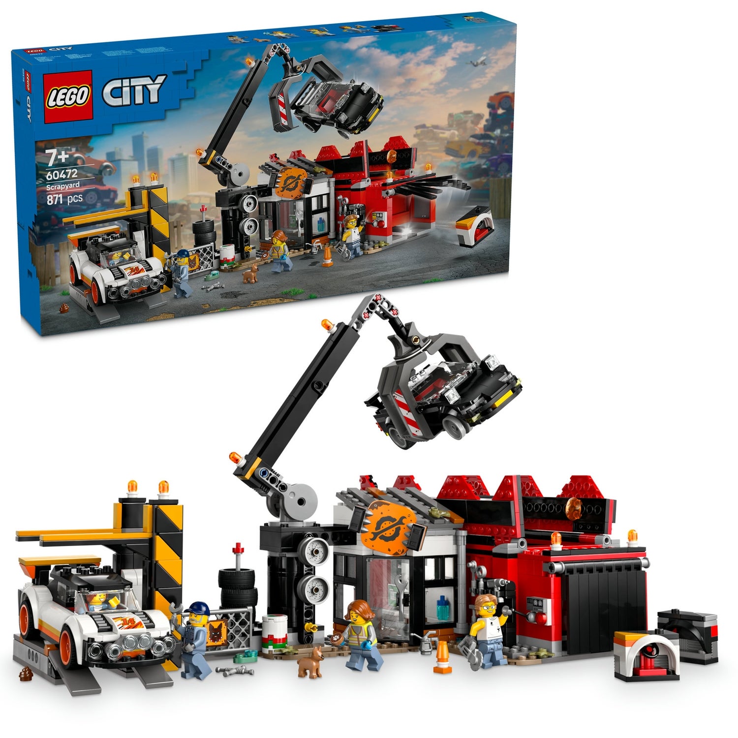 LEGO City Scrapyard with Cars, Building Toy Set 60472 Toys - Zavvi UK