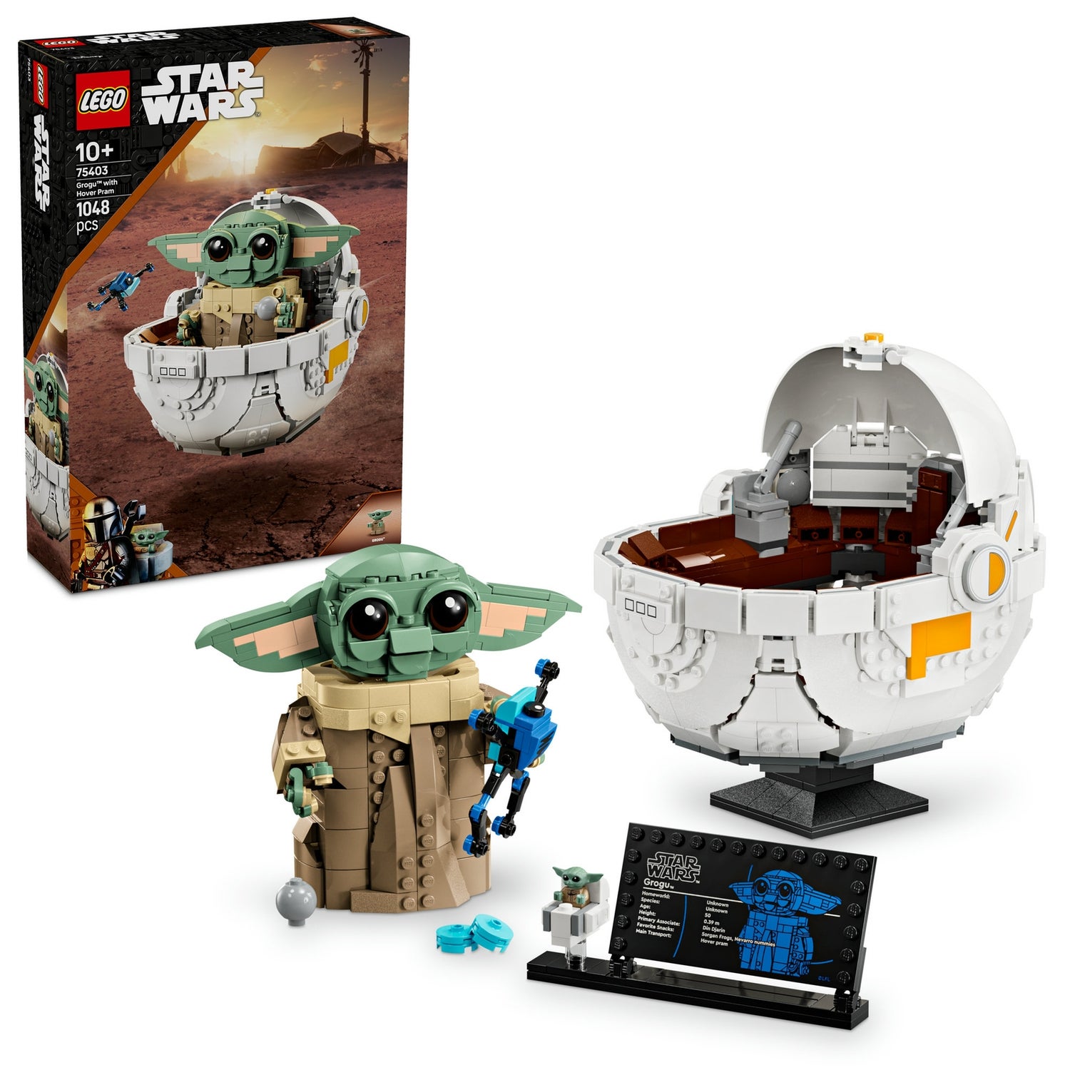 LEGO Star Wars Grogu with Hover Pram Building Toy 75403 Toys - Zavvi UK