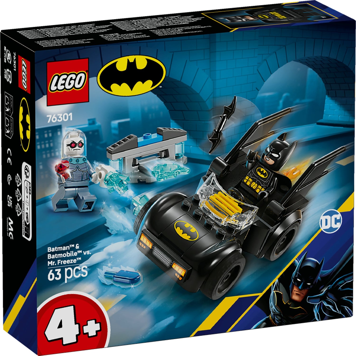 LEGO DC Batman & Batmobile vs. Mr. Freeze Car Toy Set 76301 Toys - Zavvi UK