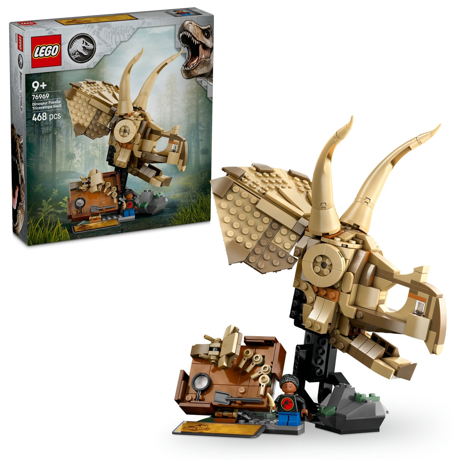 LEGO Jurassic World Dinosaur Fossils: Triceratops Skull 76969 Toys ...