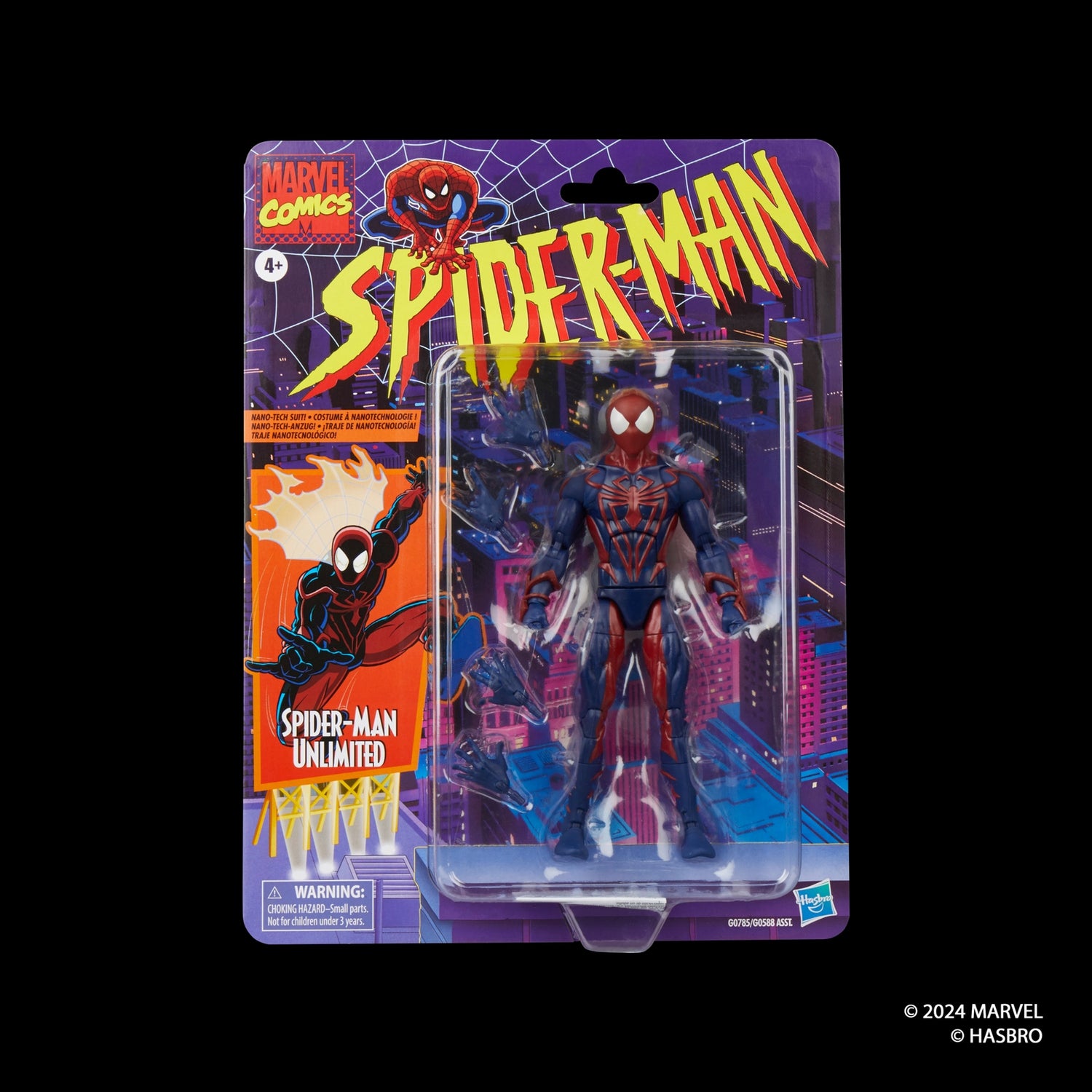 Marvel Legends Series Spider-Man Unlimited, Retro Comics Collectible 6 ...