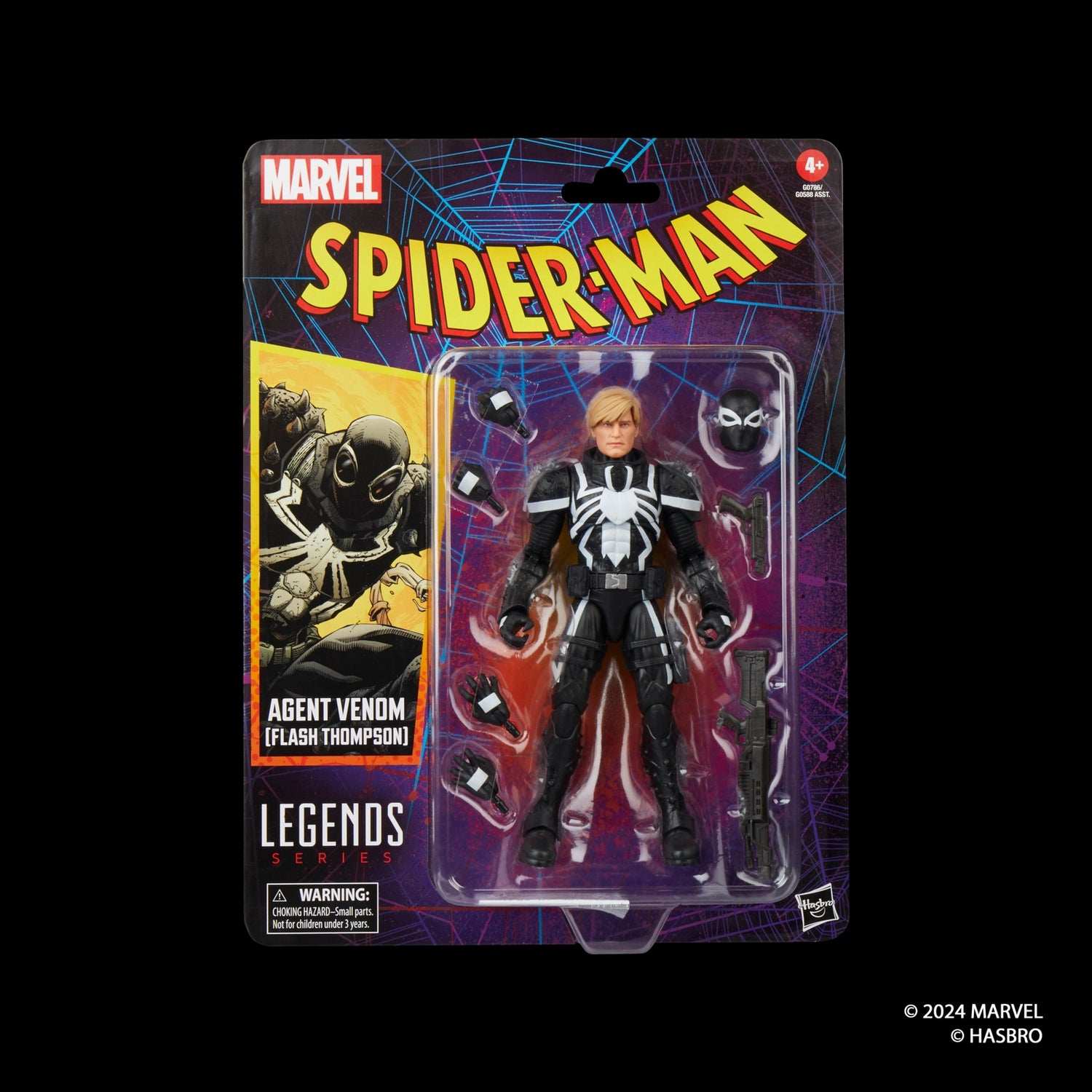 Marvel Legends Series Agent Venom (Flash Thompson), Retro Comics ...