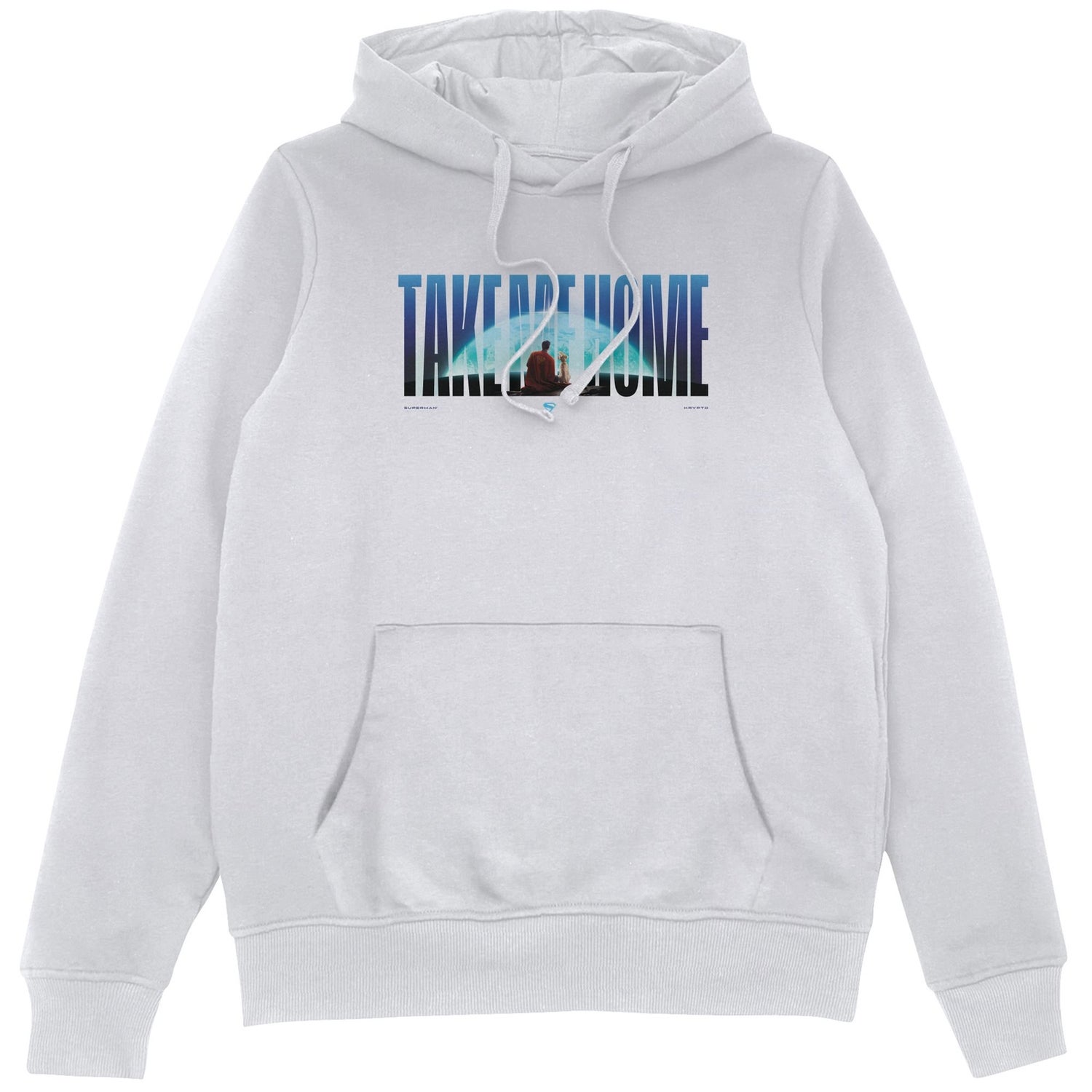 Superman Banner Hoodie - White Merchandise - Zavvi US