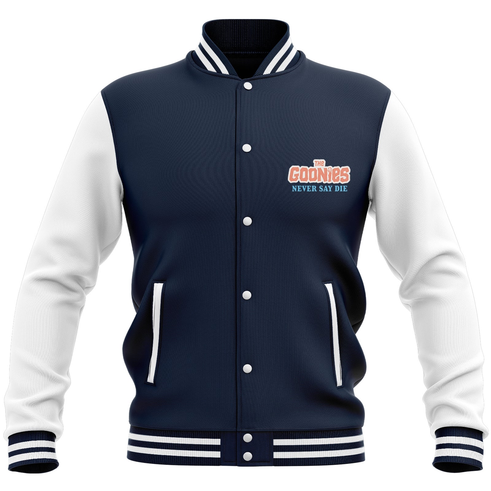 The Goonies Astoria Goondocks Unisex Varsity Jacket - Navy/White ...