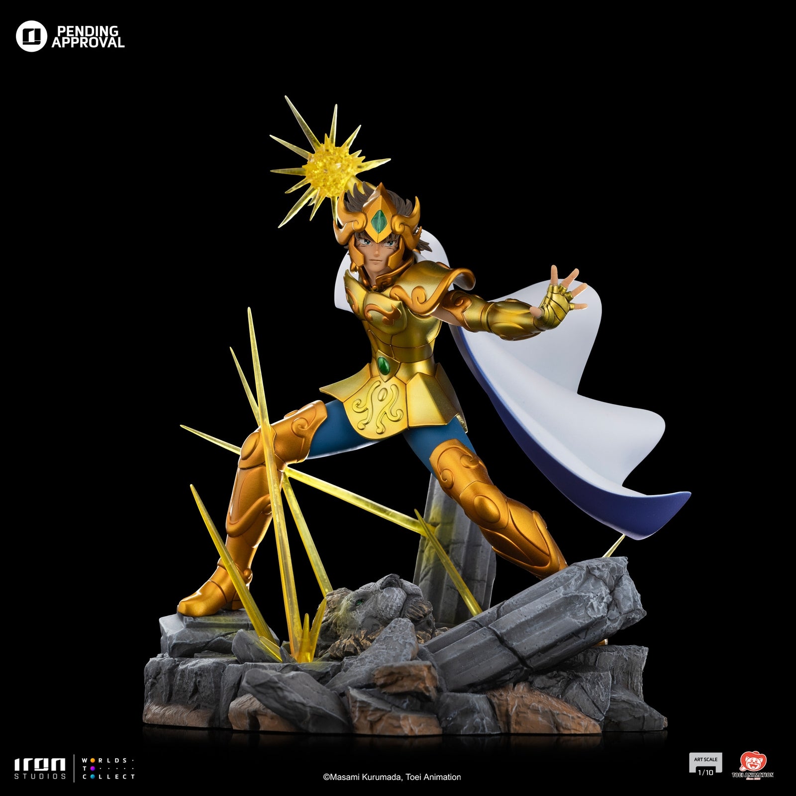 Iron Studios Saint Seiya Art Scale 1/10 Leo Aiolia Statue Merchandise ...
