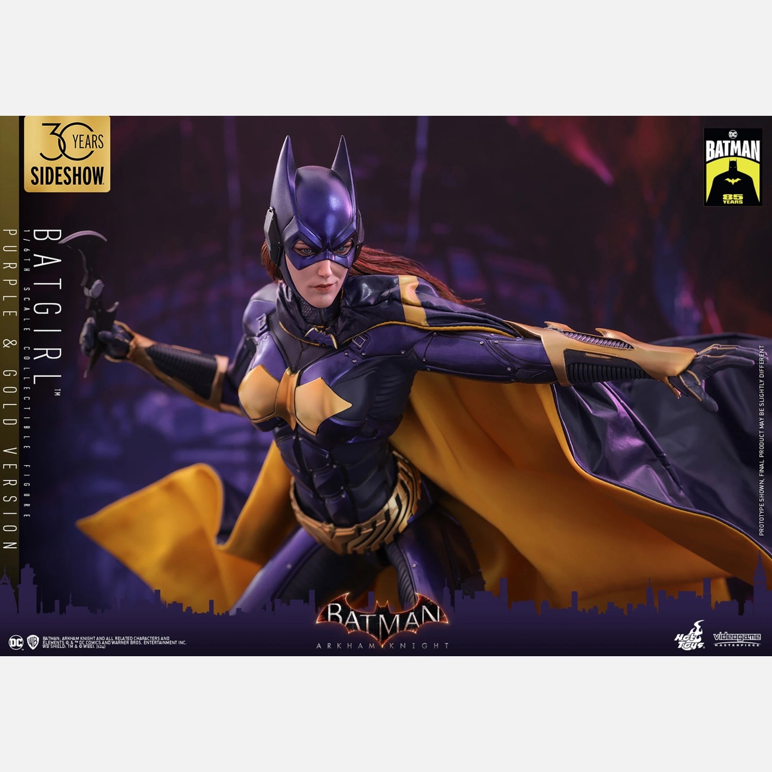 Hot Toys Batman: Arkham Knight Batgirl Purple & Gold 1/6th Scale ...