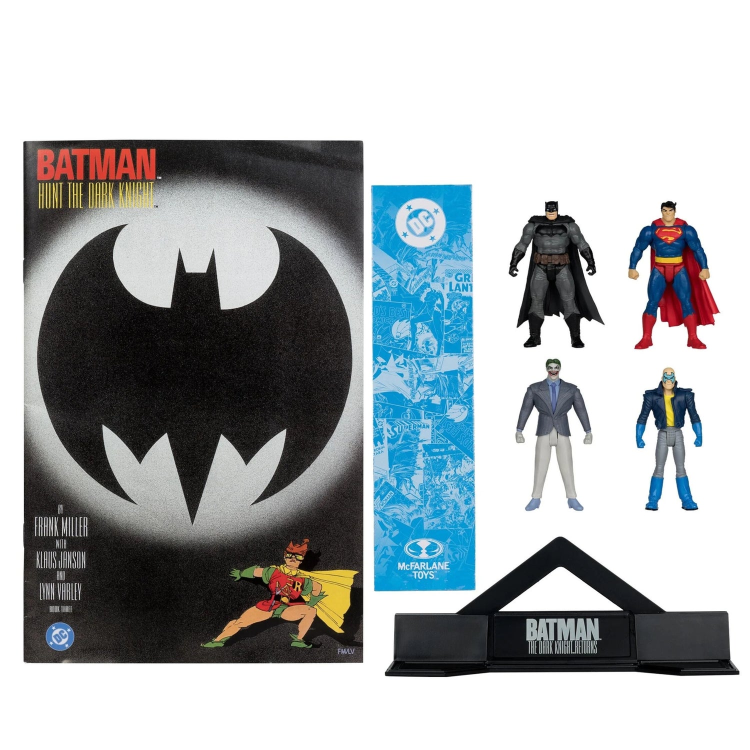 McFarlane DC Direct 3" Figure with Comic Black Suit Batman & DKR#3 Son ...