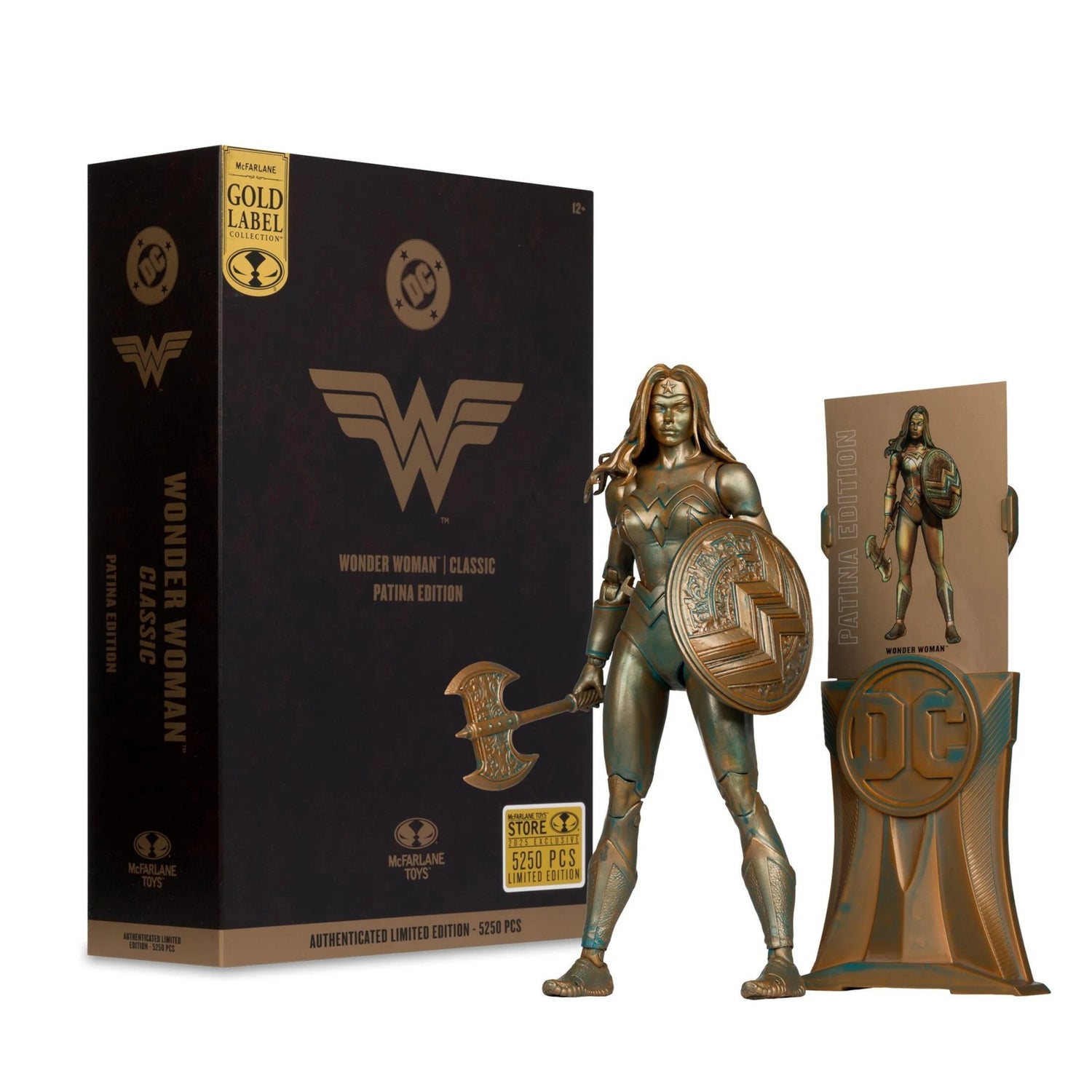 McFarlane DC Multiverse Classic Patina Wonder Woman Gold Label Version ...