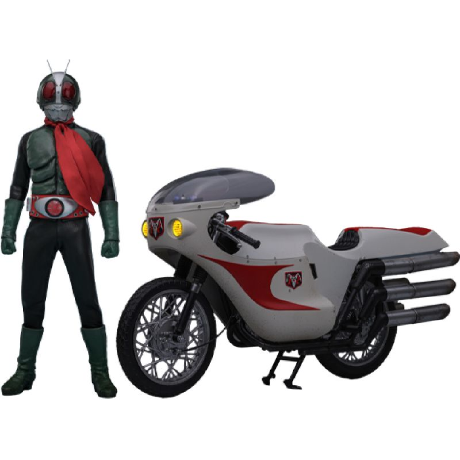 Hot Toys Kamen Rider 1/6 Scale Kamen Rider No. 2 and Cyclone No.2 ...