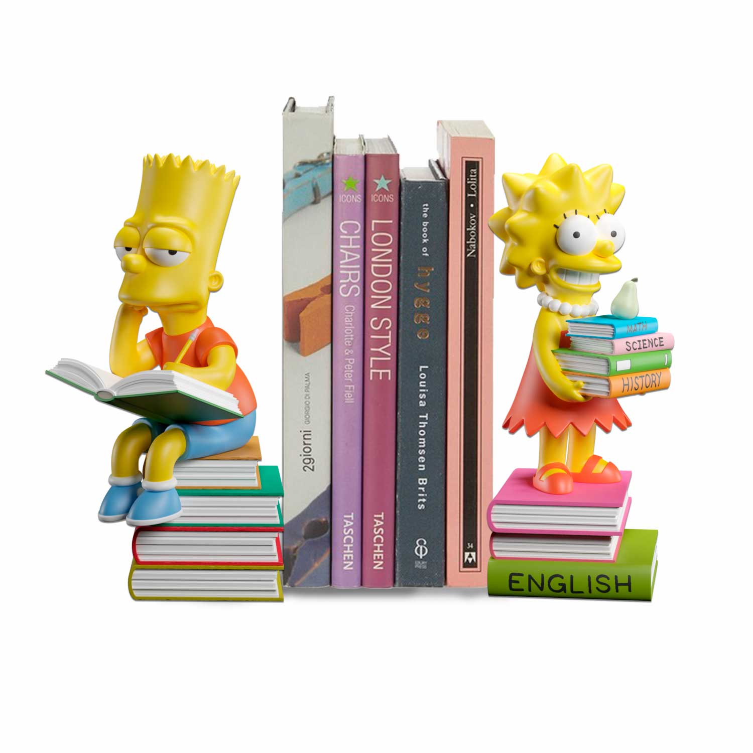 The Simpsons Bart & Lisa Bookends Merchandise | Zavvi Australia