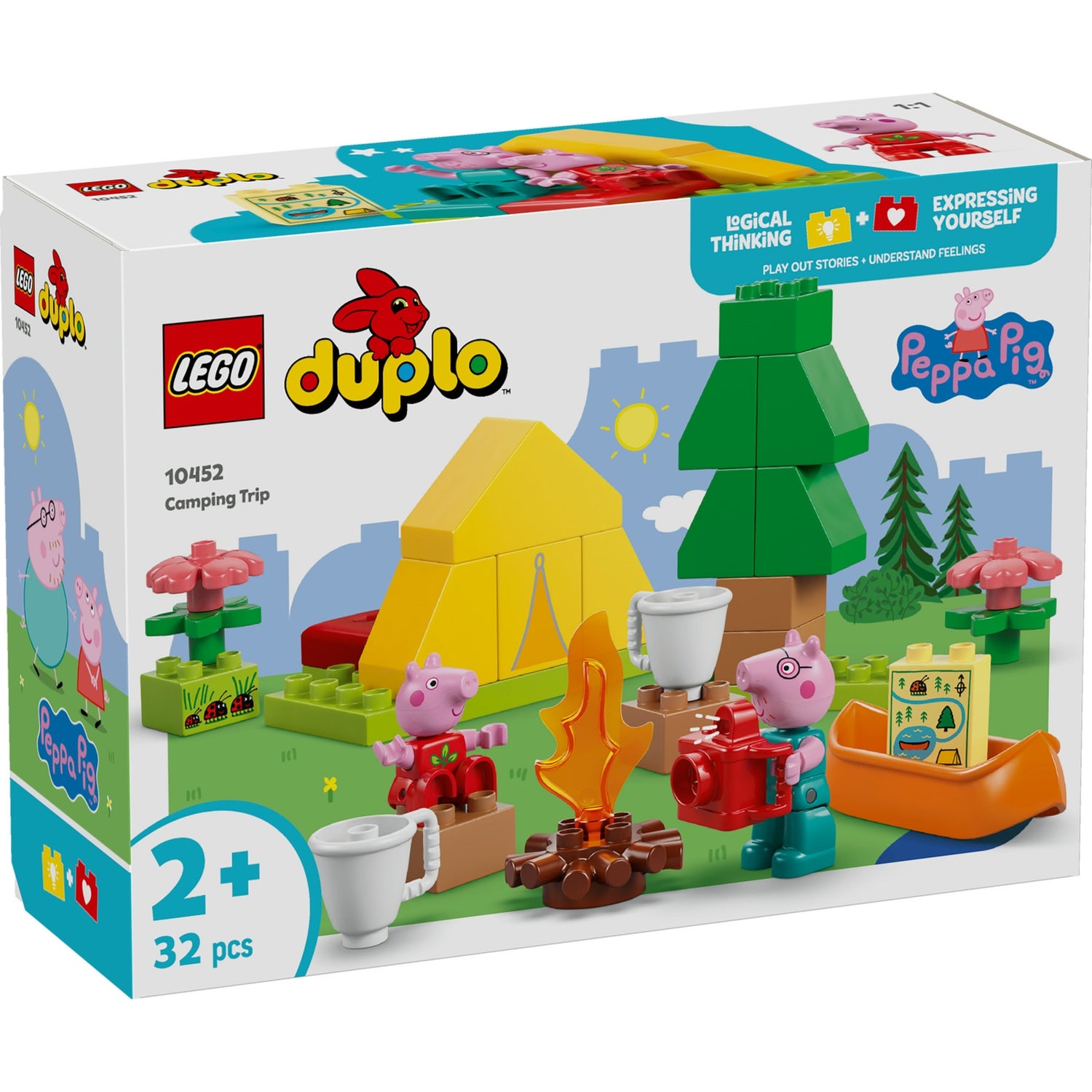 LEGO DUPLO Peppa Pig Camping Trip Toddler Learning Toy 10452 Toys ...