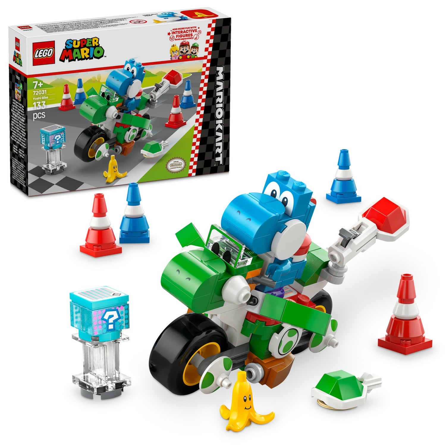 LEGO Super Mario: Mario Kart – Yoshi Bike Toy Set 72031 Toys - Zavvi UK