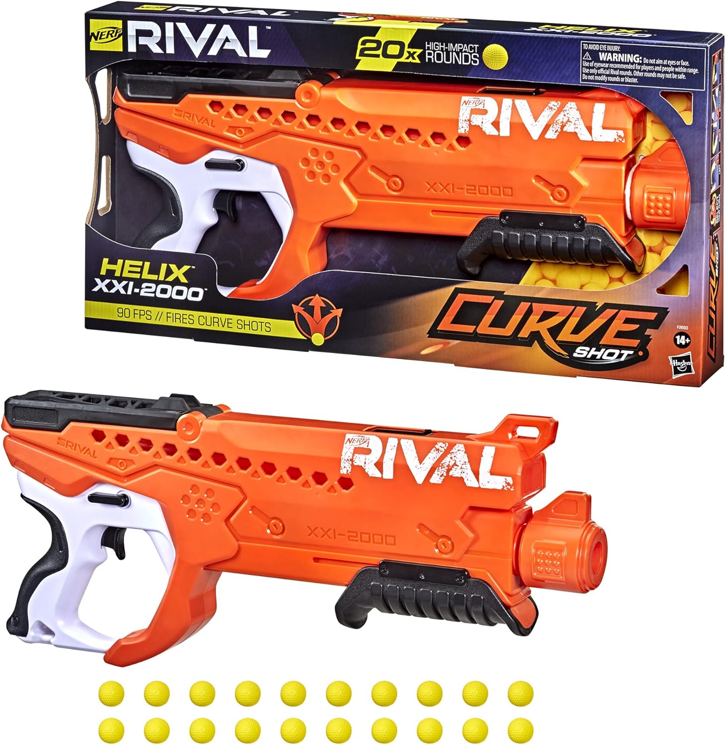 Nerf Rival Curve Shot Helix XXI-2000 | Zavvi.nl