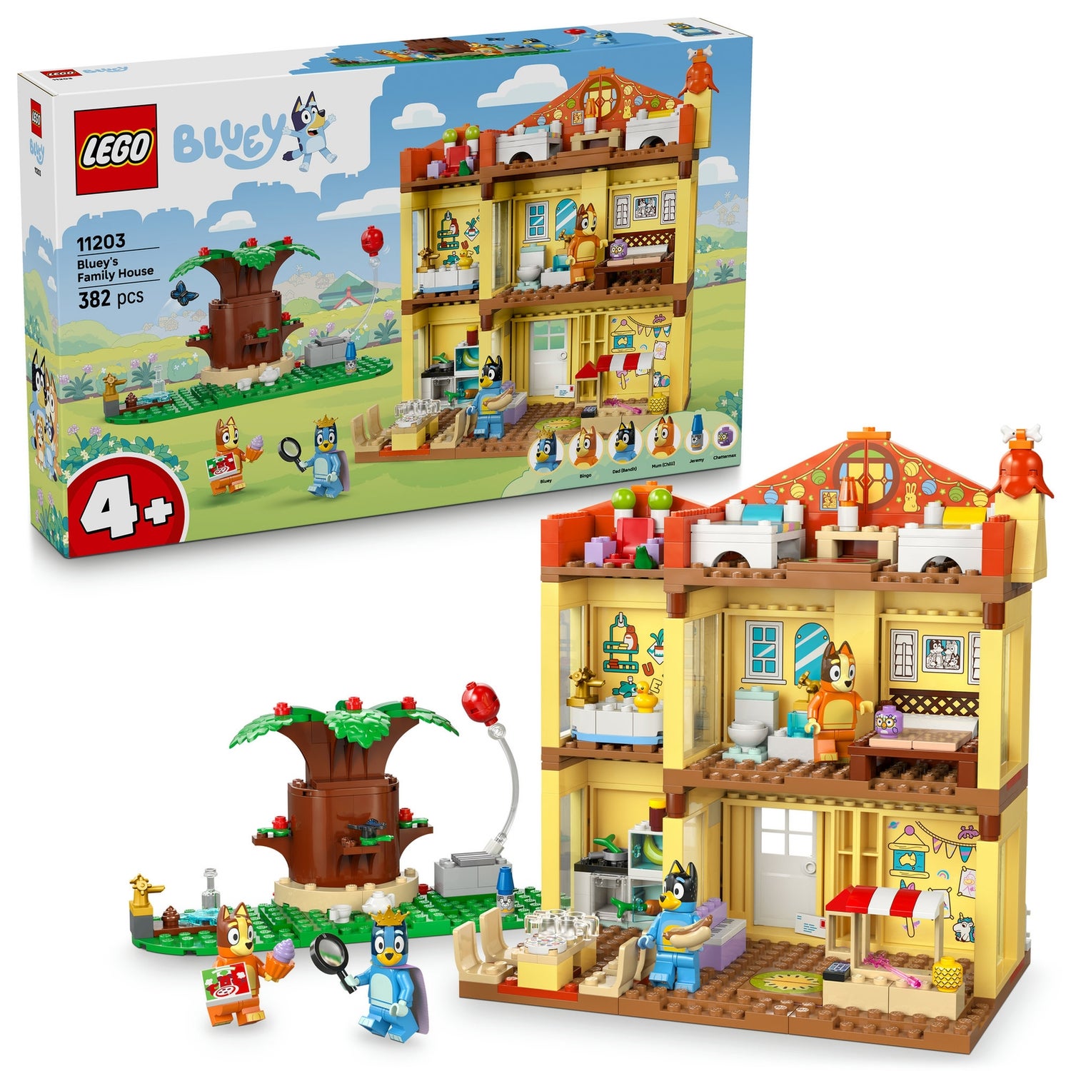 LEGO® Bluey: Bluey’s Family House Playset, Home-Building Kit 11203 Toys ...
