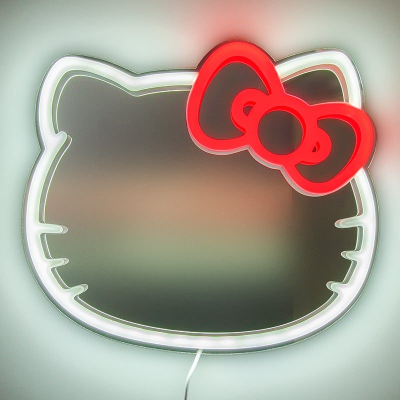 Hello Kitty Wall Mountable Led Neon Mirror Gifts - Zavvi UK