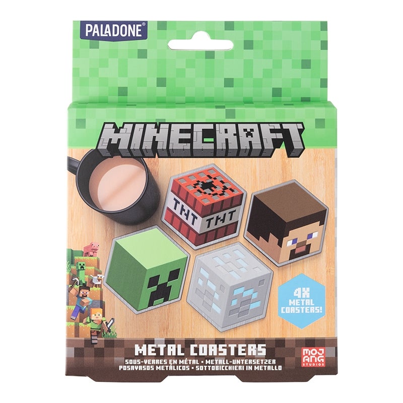 Minecraft Metal Coasters Gifts - Zavvi UK