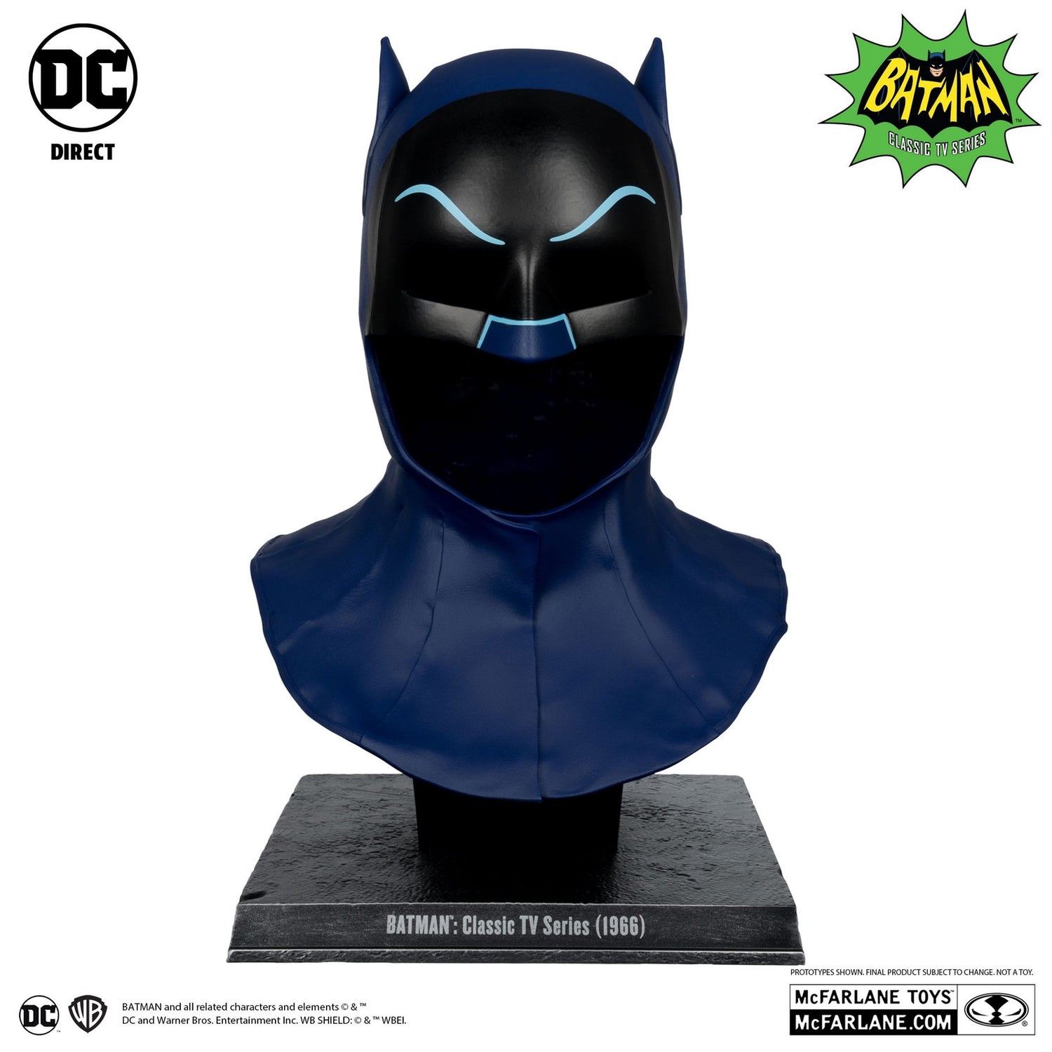 McFarlane Toys Batman 1966 DC Direct Replica 1:1 Batman Cowl 53 cm ...