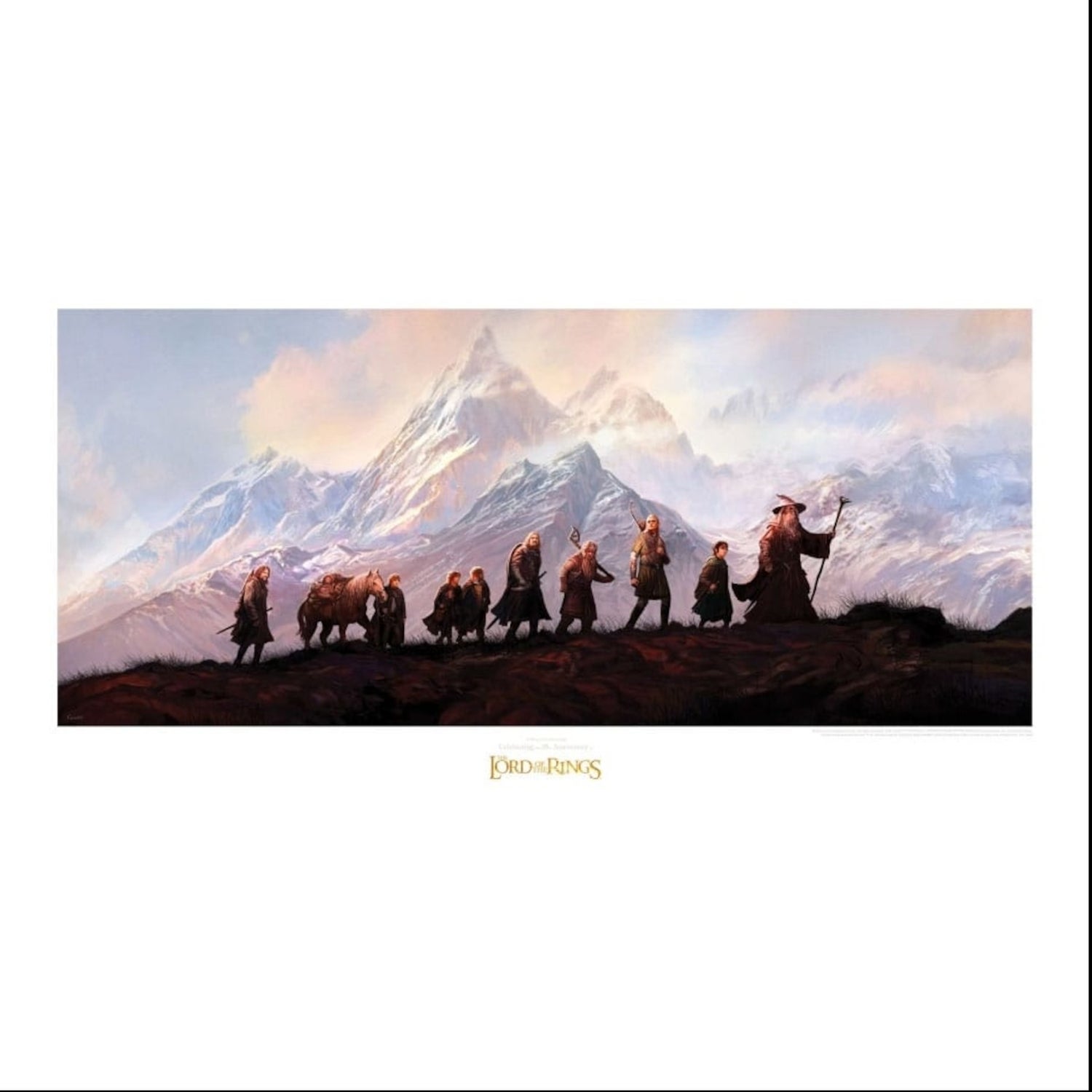 Weta Workshop Lord of the Rings Art Print The Fellowship of the Ring ...