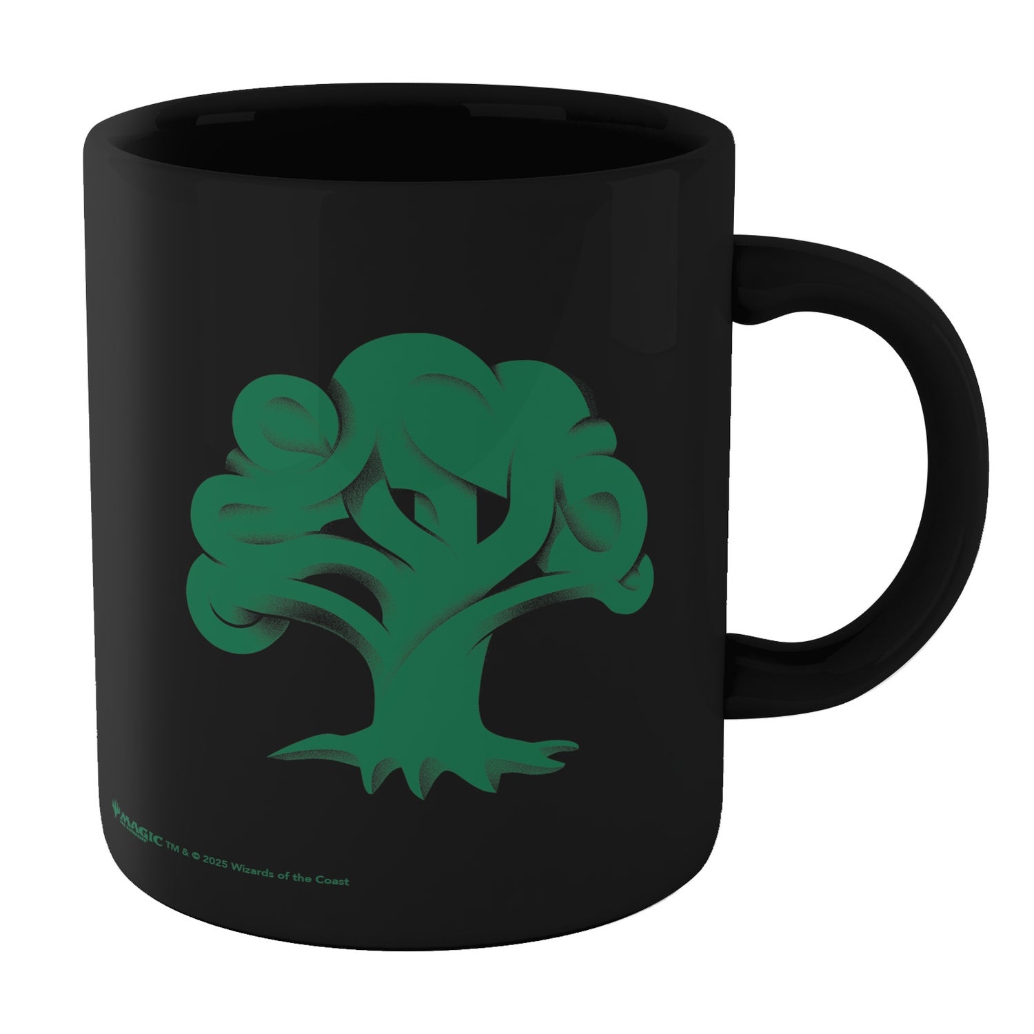 Magic: The Gathering Forest Mana Symbol Mug - Black Homeware - Zavvi UK