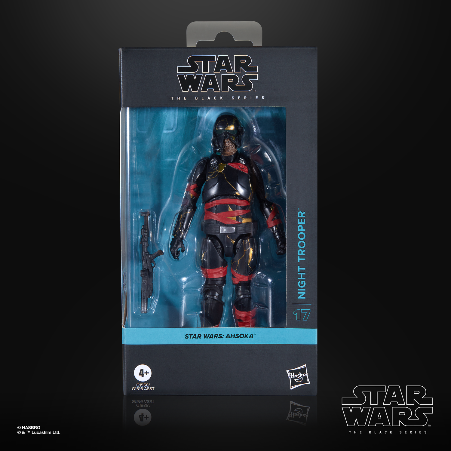 Hasbro Star Wars The Black Series Ahsoka Night Trooper Collectible ...