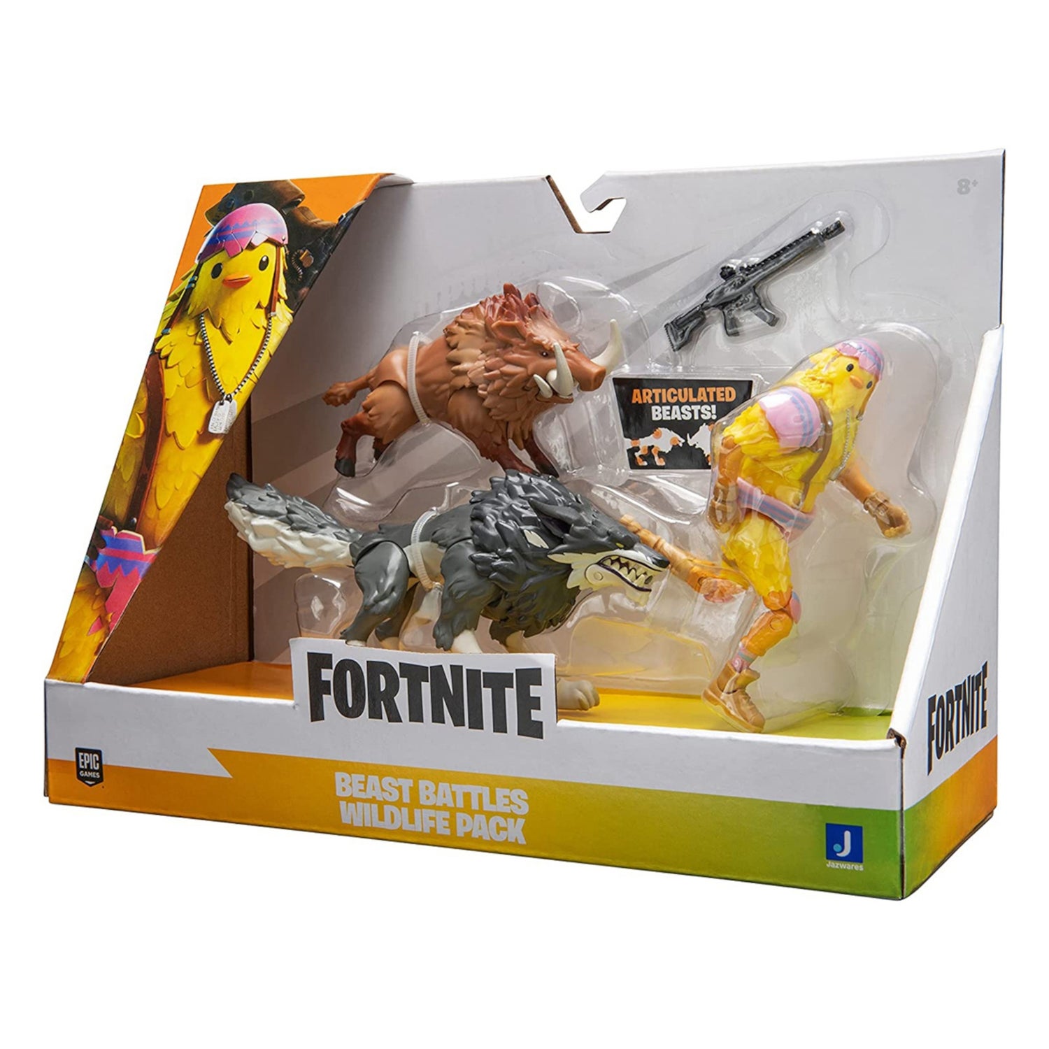 Fortnite Beast Battles Wildlife Action Figure Set 3-Pack Toys - Zavvi US