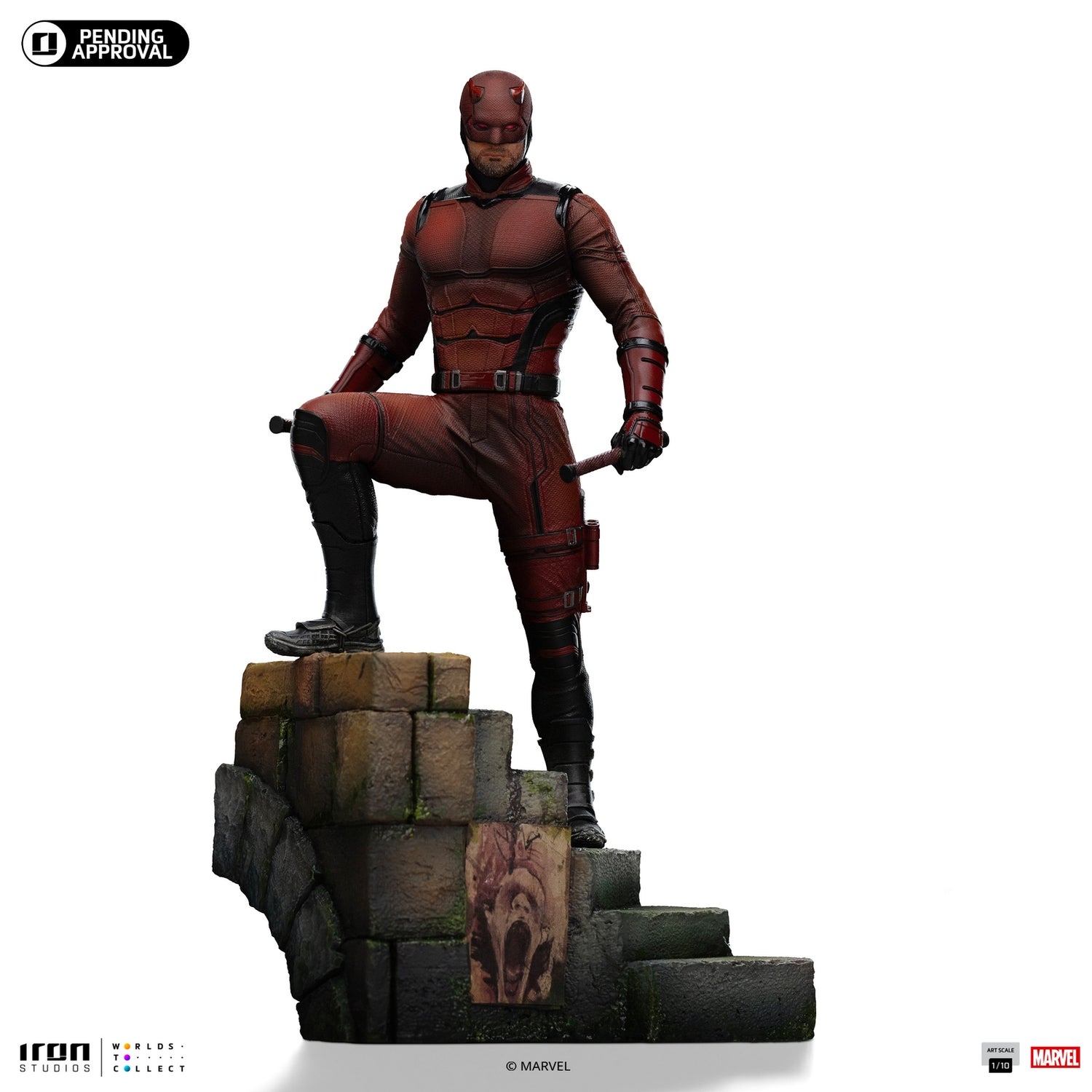 Iron Studios Daredevil: Born Again Daredevil Art Scale 1/10 Statue ...