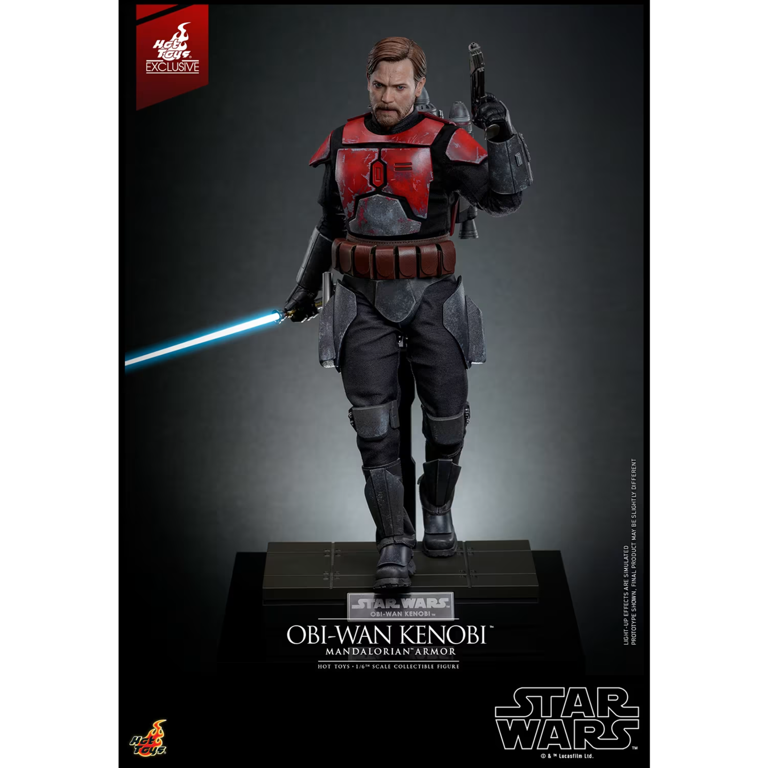 Hot Toys Star Wars 1:6 Scale Obi-Wan Kenobi Mandalorian Armor Figure ...