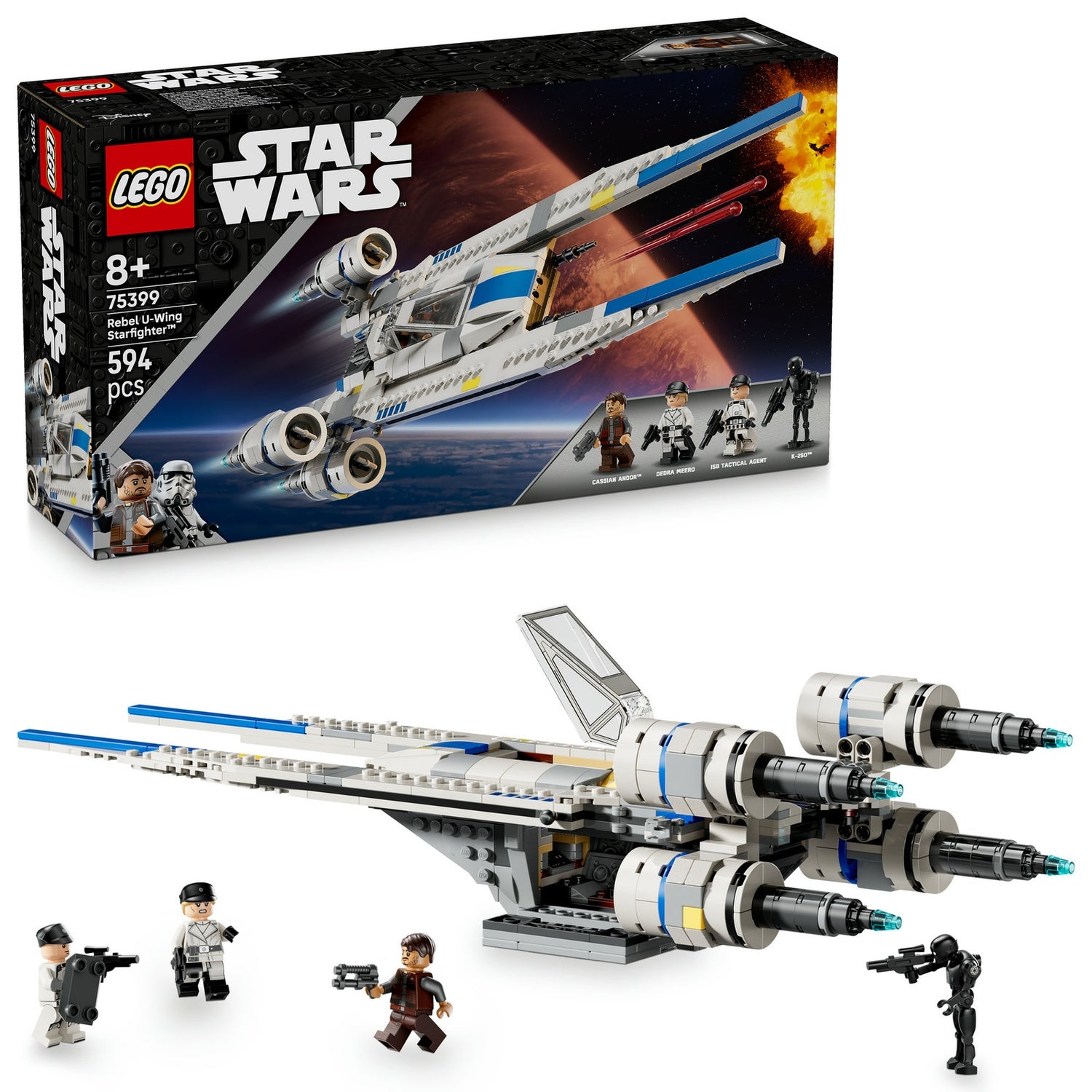 LEGO® Star Wars: Andor™ Rebel U-Wing Starfighter™ Buildable Vehicle ...